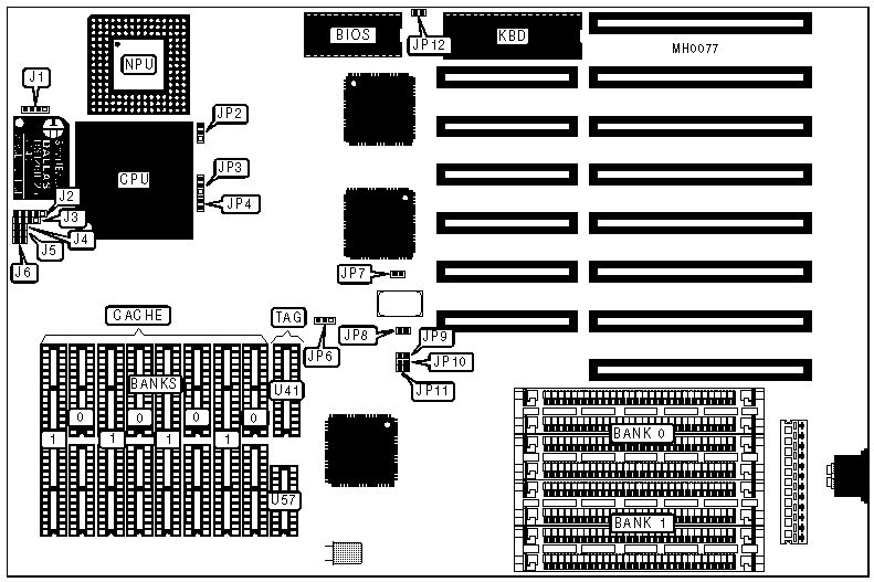 OPTI 486-33 AT Motherboard Settings and Configuration