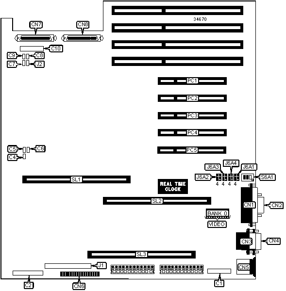 PC SERVER 704 (TYPE 8650) MODEL 4BW Motherboard Settings and Configuration