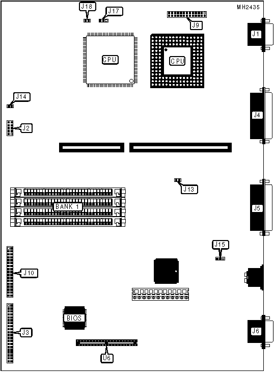 TULIP VISION LINE DT 486SX-25/DT 486DX-33I/DT 486DX-50I/ Motherboard ...